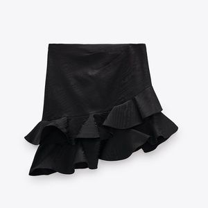 Zara | Skirts | Zara Ruffle Mini Skirt | Poshmark